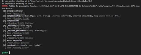 Is There An Error With The Sundials Package Part Of DifferentialEquations Package General