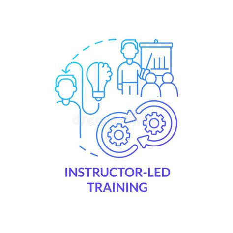 Instructor Led Training Concept Icon Stock Vector Illustration Of