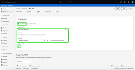 Create An Api Streaming Connection Using The Ui Adobe Experience Platform