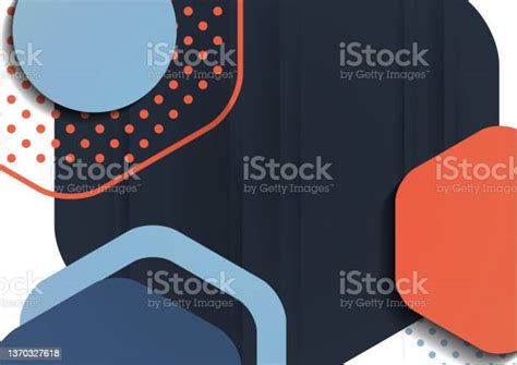 둥근 다색 육각형 점 원의 밝은 추상적 배경 비즈니스 프레젠테이션 템플릿입니다 현대적인 기하학적 디자인 벡터 0명에 대한 스톡 벡터 아트 및 기타 이미지 Istock