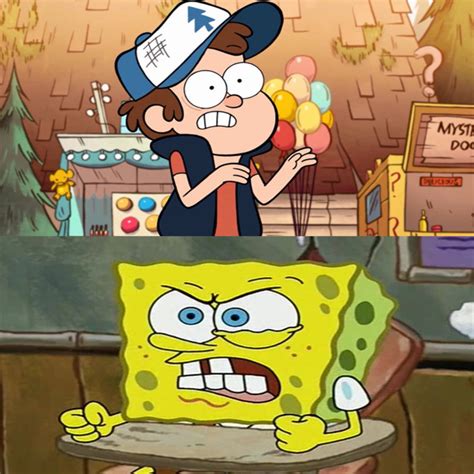 Spongebob Is Angry At Dipper By Aaronmitchell05 On Deviantart