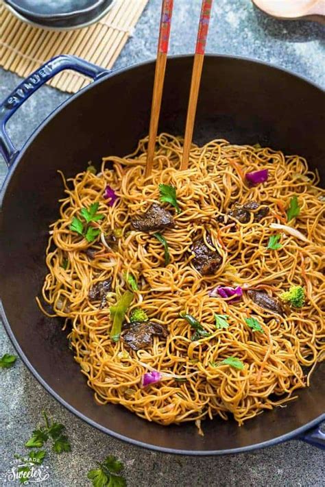 Beef Chow Mein Homemade Chinese Food Recipe
