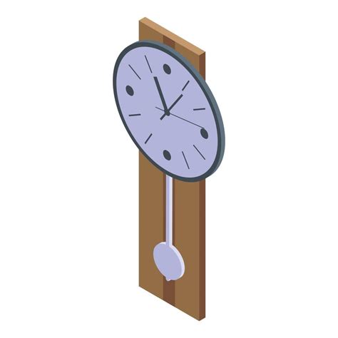 Time Pendulum Clock Icon Isometric Style 15847577 Vector Art At Vecteezy