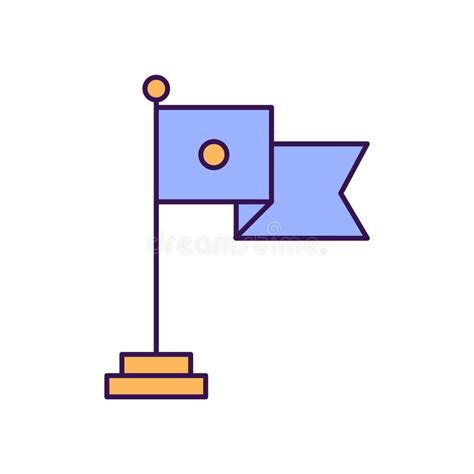 Diving Spot Outline With Colors Fill Vector Icon That Can Easily Edit Or Modify Stock Vector