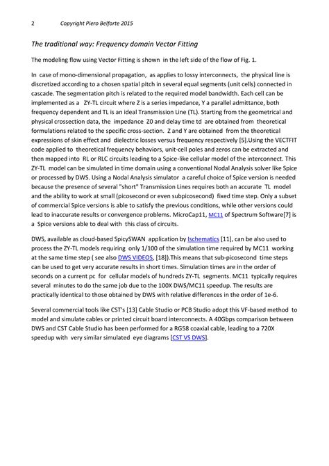Vector Vs Piecewise Linear Fitting For Signal And Power Integrity Simulation Pdf Technology