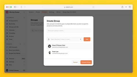 Permissions Groups · Sketch