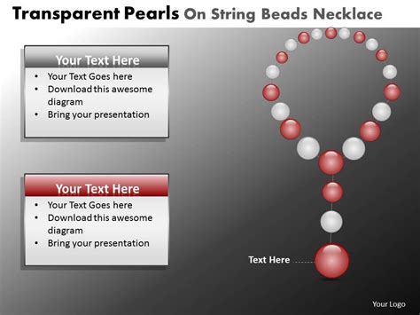 Transparent Pearls On String Beads Necklace Powerpoint Slides And Ppt Templates DB PowerPoint