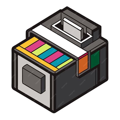 잉크 카트리지 클리파트 터 아트 및 일러스트레이션 프리미엄 Ai 생성 벡터