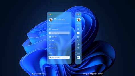 windows 11 glassmorphism figma