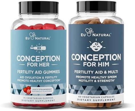 Amazon.com: Eu Natural Conception for Him Capsules and Conception for Her Gummies Bundle ...