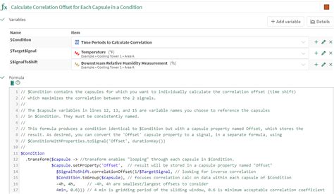 calculating the correlation offset separately for each capsule in a