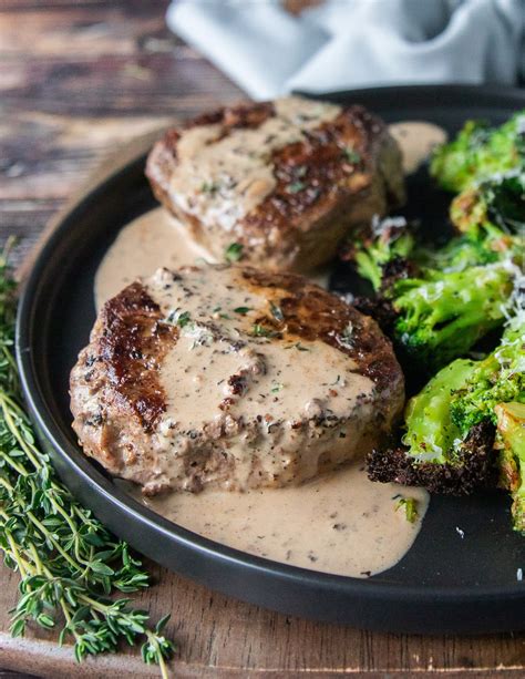 Peppercorn Steak Sauce • Classic Pan Sauce For Steak • Two Purple Figs