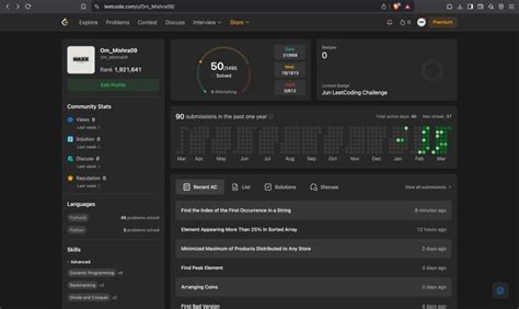 Leetcode Codingjourney Neverstoplearning Om Mishra