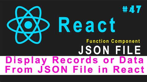 Reactjs Tutorial For Beginners Display Records Or Data From Json File In React Youtube