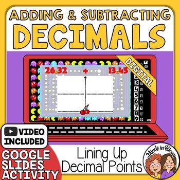 Adding And Subtracting Decimals Self Checking Google Slides Digital Activity
