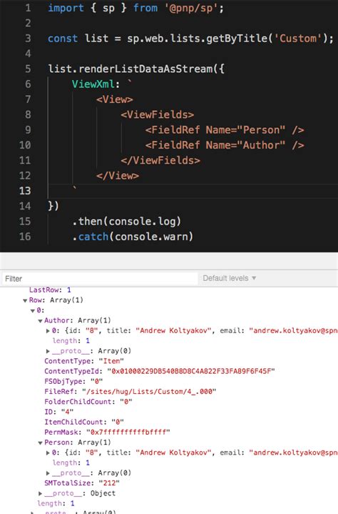 Getitemsbycamlquery Not Returning People Field Expand Value · Issue 682 · Pnppnpjs · Github