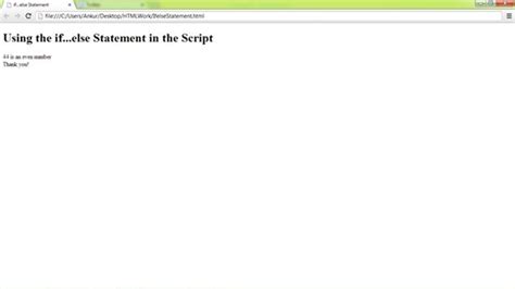 Selection Statements In JavaScript