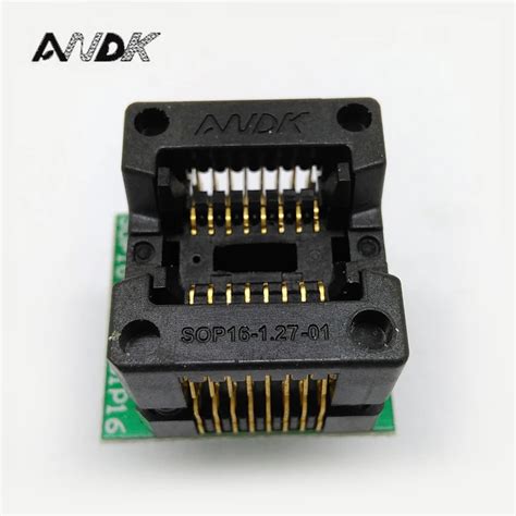 Sop16 Soic16 So16 To Dip16 Programming Socket Pin Pitch 1 27mm Ic Body