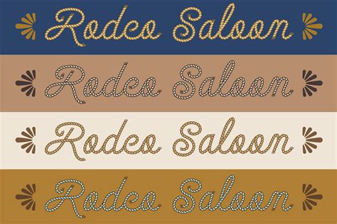 Desert Rope Typeface Rope Script