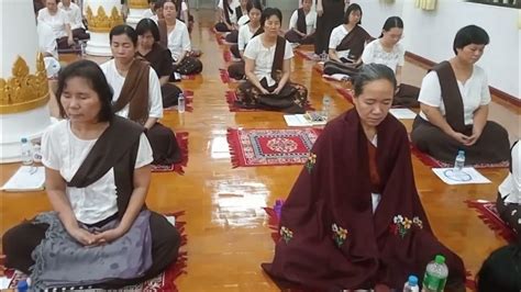 ထေရဝါဒ မိုးကုတ်ဓမ္မရိပ်သာကြီး၏ ၁၇ ကြိမ်မြောက် အလုပ်ပေးတရားစခန်းဝင် ယောဂီသူတော်စင်များ 🙏🙏🙏19 4