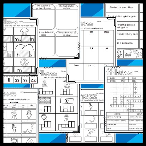 Double Consonant Worksheets Ll Ff Zz Ss Cloze Sorts Read Draw More Made By Teachers
