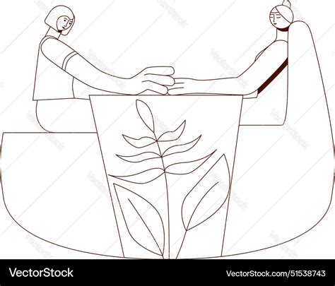 Manicure And Hand Massage Techniques Sketch Vector Image