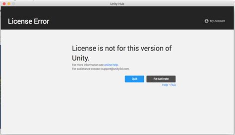 License Is Not For This Version Of Unity Unity Engine Unity Discussions
