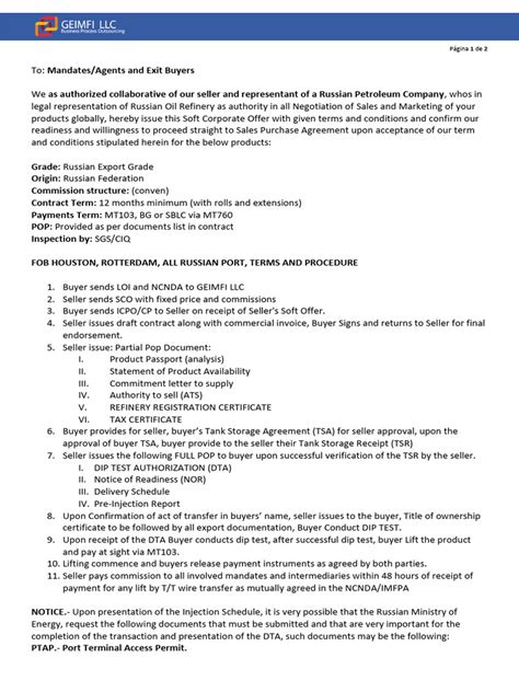 Tap Fob Sco Example Pdf Sales Procurement Tap Fob Sco Example Pdf Sales Procurement