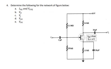 Solved Determine The Following For The Network Of Figure Chegg