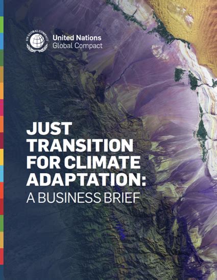 Just Transition For Climate Adaptation A Business Brief Resource Embedding Project
