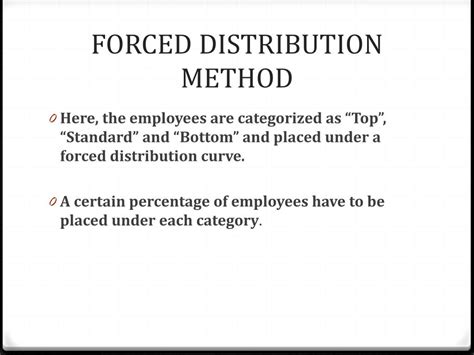Forced Distribution Method Of Performance Appraisal Example At Emily Marsh Blog