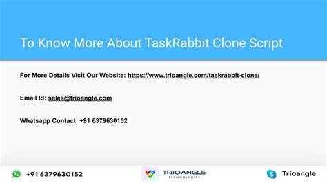 Ppt Taskrabbit Clone Script Powerpoint Presentation Free Download Id10896066