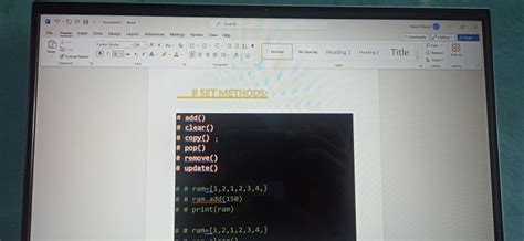 Tharun Valam On Linkedin Kiran Sagar Task19 Practice Set And Frozen Set Task20 Prepare Doc On