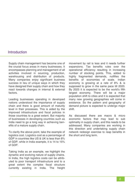 Supply Chain Network Optimization Services Pdf