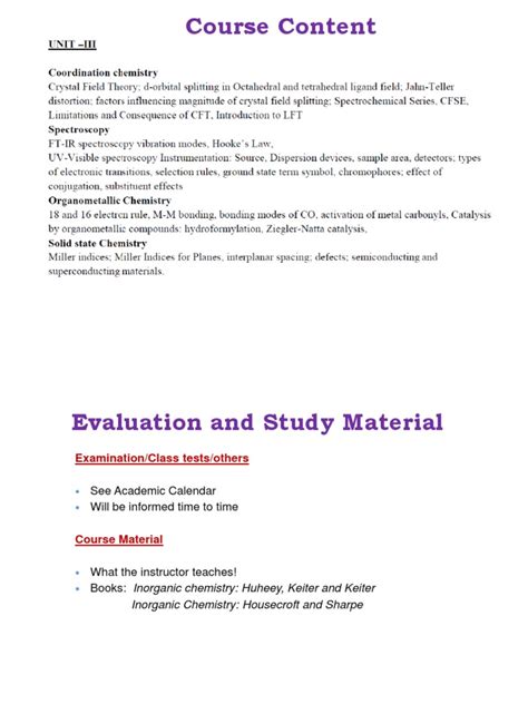 Lecture 1 Inorganic Pdf Coordination Complex Ligand