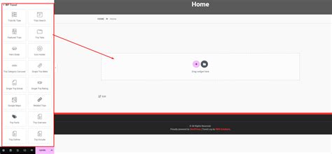 available widgets in wt widgets for elementor wp travel