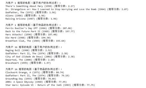 基于协同过滤算法的电影推荐系统（python 实现）python 实现基于用户的协同过滤推荐算法构建电影推荐系统相较于传统基线方法本系 Csdn博客
