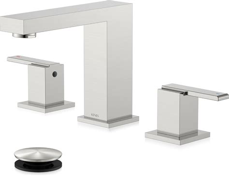 Delta Faucet Velum Widespread Bathroom Faucet 3 Hole Brushed Nickel