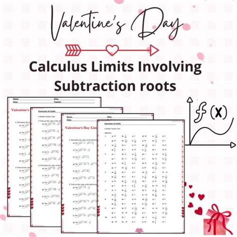 Valentines Day Calculus Limits Involving Subtraction Roots Radical Functions