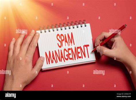 Conceptual Display Spam Management Business Concept Help Reduce Or