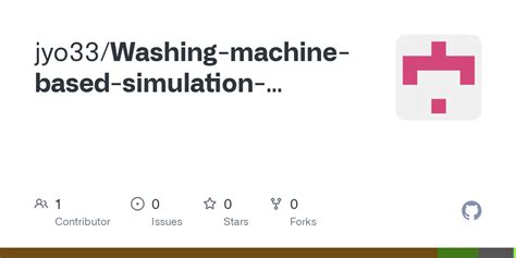 Github Jyo33washing Machine Based Simulation Program