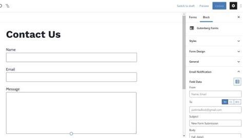 Build Forms Via The Block Editor With Gutenberg Forms Wp Tavern