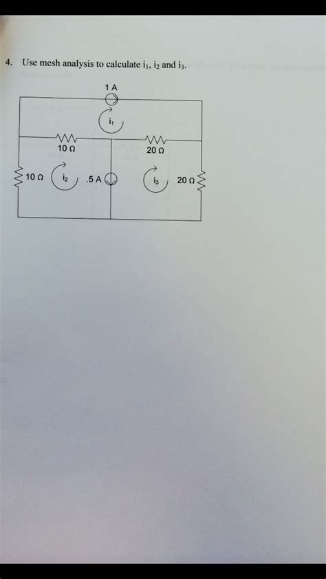 Solved Use Mesh Analysis To Calculate I1 I2 And I3