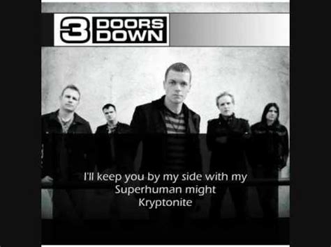 3 Doors Down Kryptonite Lyrics Hq Youtube