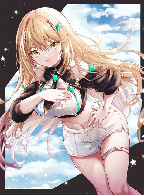Mythra Xenoblade Chronicles And 1 More Drawn By Ui Frara Danbooru
