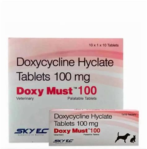 Doxy Must 100 Mg Doxycycline Hyclate Tablets Packaging Size 10x10 At Rs 200 Box In Nagpur