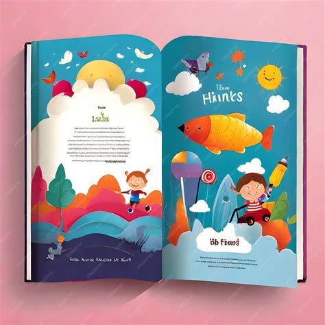 дизайн обложки детской книги Премиум Фото