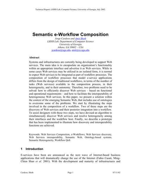 pdf semantic e workflow composition