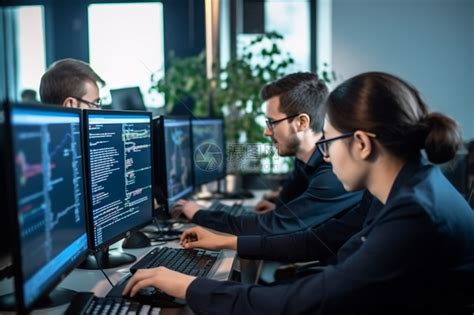 It软件开发团队解决软件问题高清图片下载 正版图片600145292 摄图网