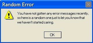 Computer Error Message